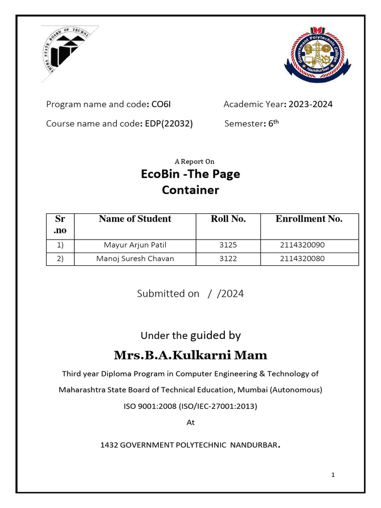 EDP Report | PDF | Sustainability | Waste