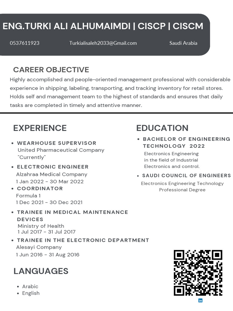 CV 2024 | PDF | Warehouse | Regulatory Compliance