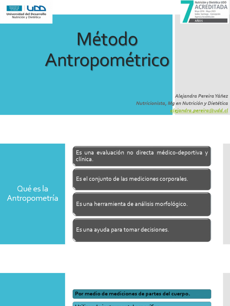 Clase 2 Método Antropométrico | PDF | Antropometría