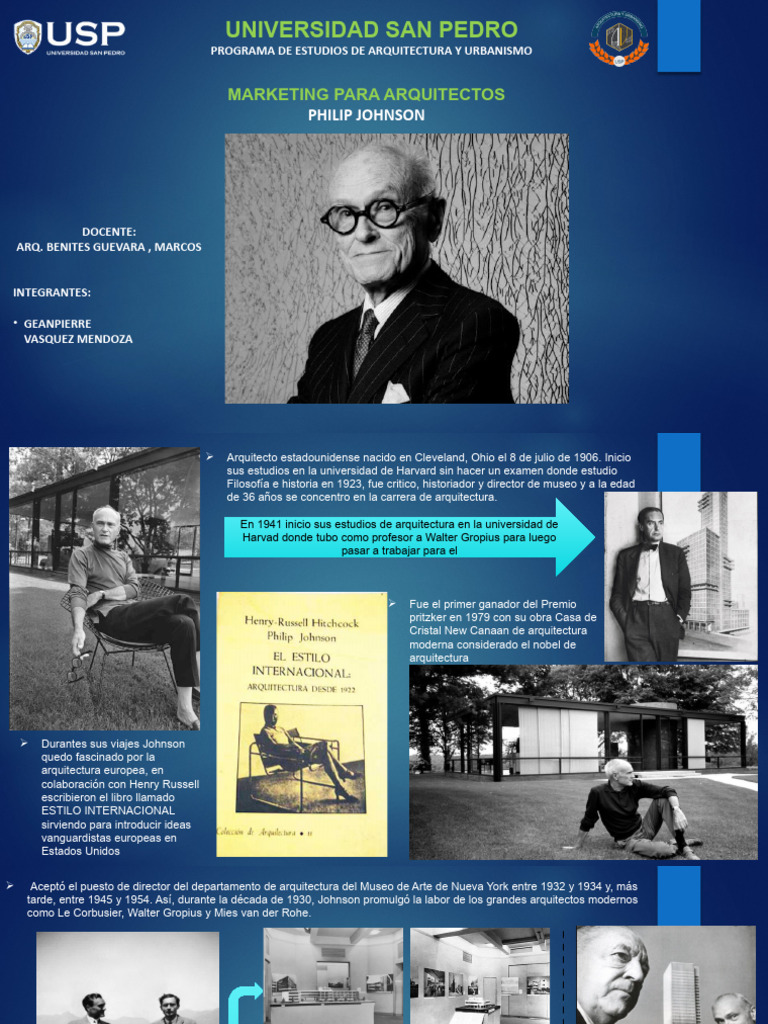 Philip Johnson | PDF | Estilo | Estilos arquitectonicos