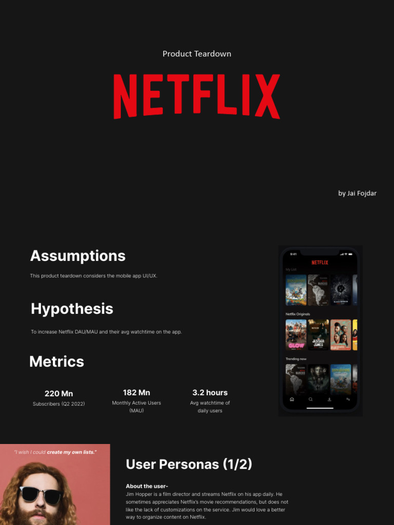 Netflix Product Teardown 1660357551 | PDF | Netflix | Information ...