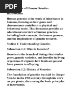 Genetics and Heredity Notes | PDF | Genetics | Heredity