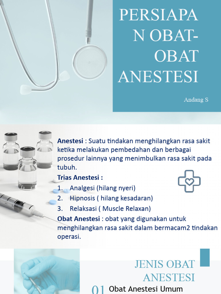 Obat Anestesi TK - II | PDF | Kesehatan Holistik