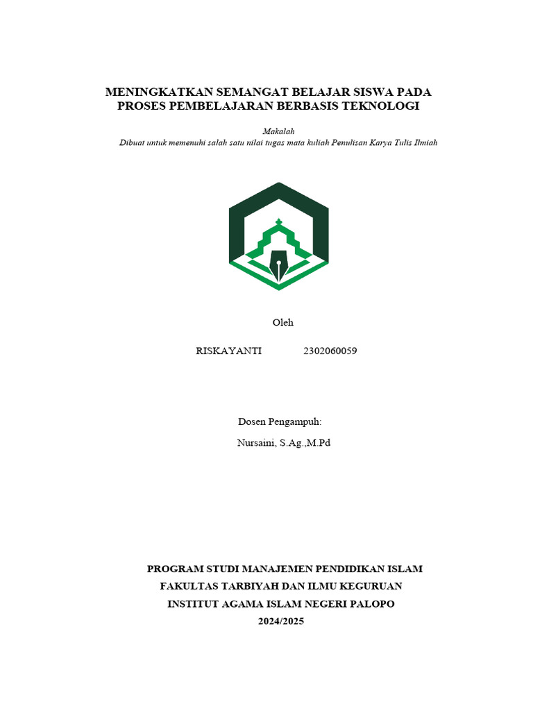 Makalah Riset Target Dan Audience Dakwaah | PDF | Karier & Perkembangan