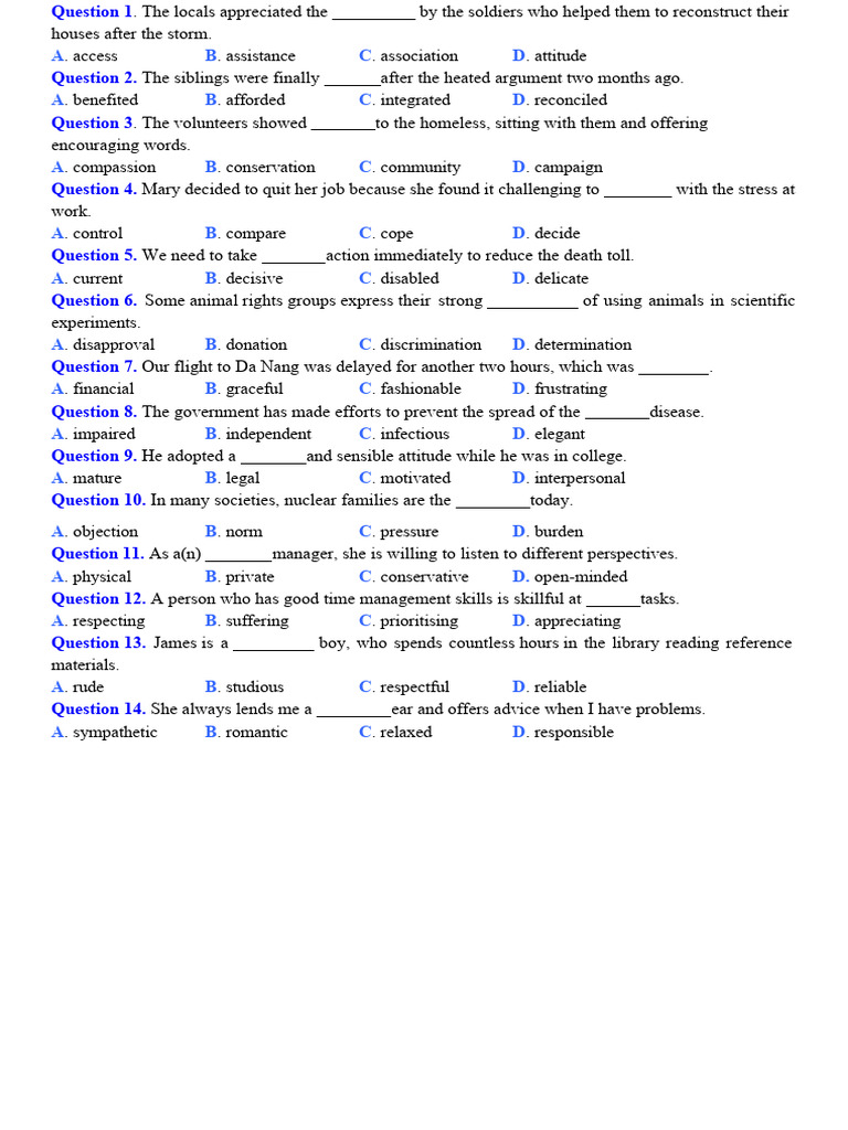 Question 3 | PDF | Behavioural Sciences | Psychology