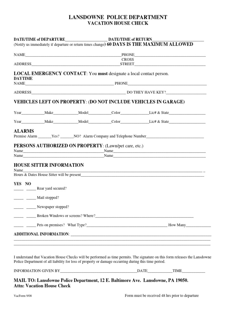 Vacant House Check (DOC) - 202309210752223417 | PDF