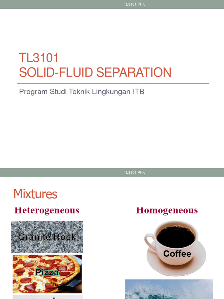Solid Fluids Separation (Week 2 & 3) | PDF | Hydroxide | Filtration