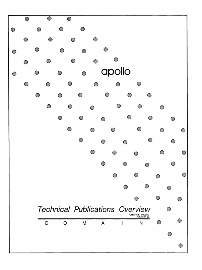 002685-07 Technical Publications Overview Jun87 | PDF | Workstation ...