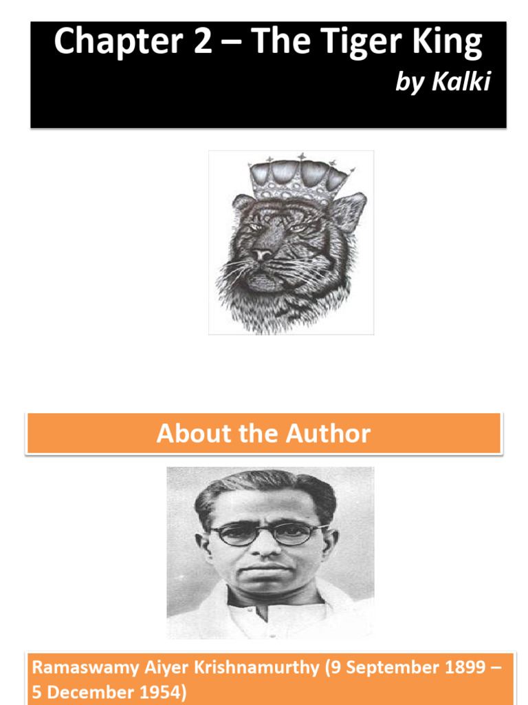 Chapter 2 - The Tiger King | PDF | Kalki Krishnamurthy | Hunting