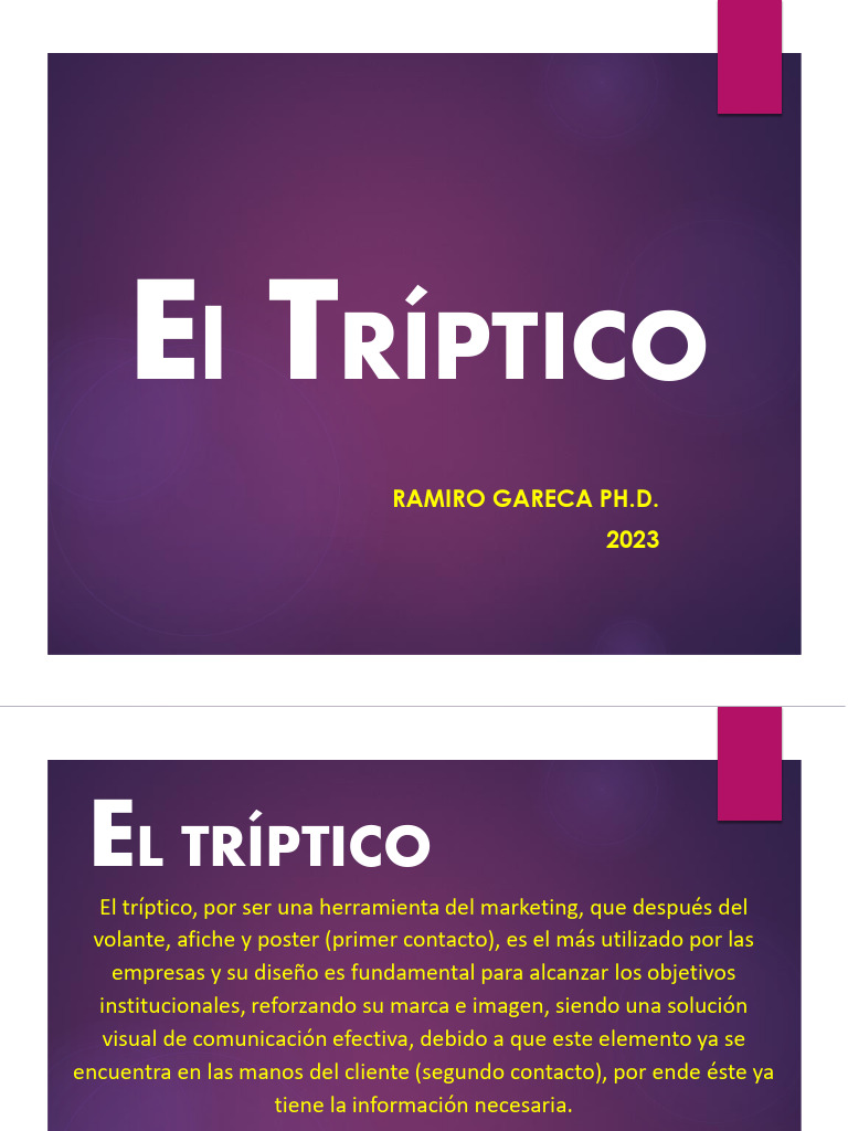 TRIPTICO 2023 | Descargar gratis PDF | Diseño gráfico