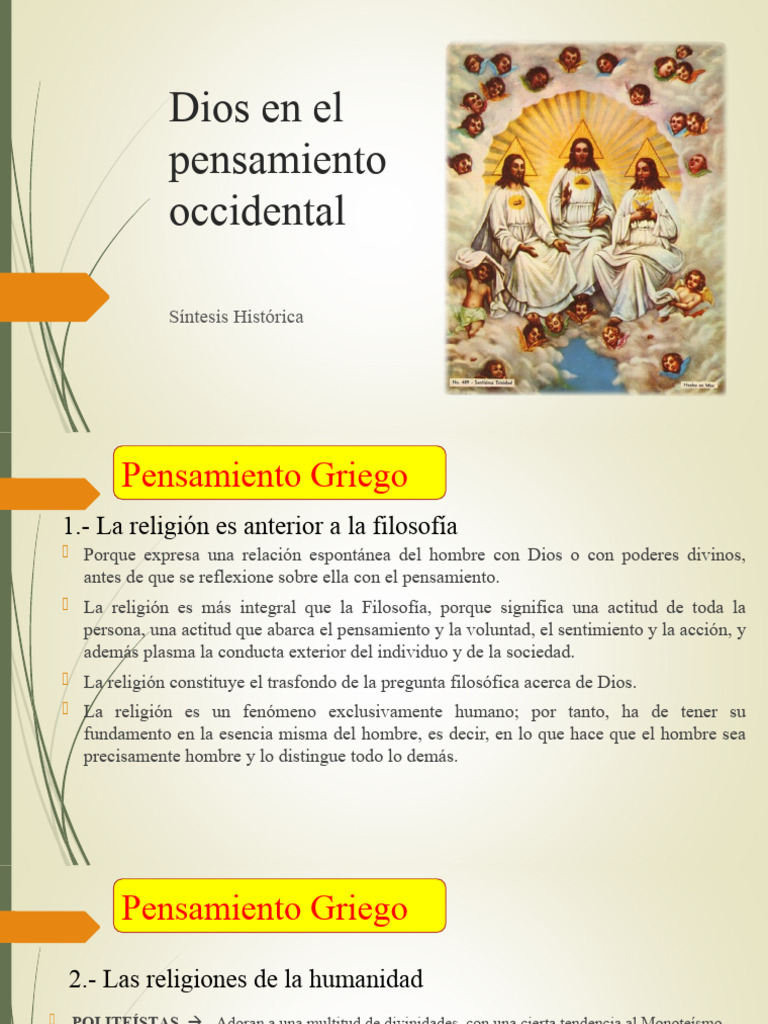Dios en El Pensamiento Occidental 1 | PDF | Monoteísmo | Platón