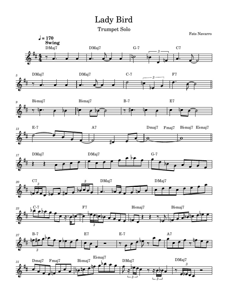 Lady Bird Solo Finished | PDF