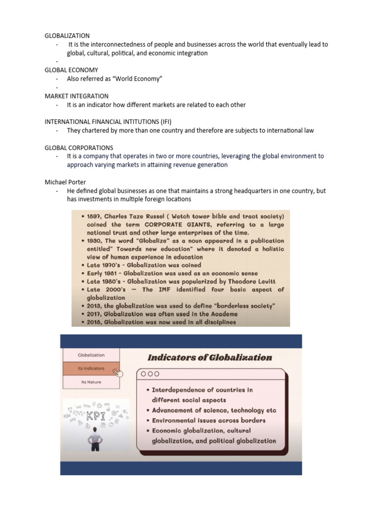 Understanding Globalization and Economy | PDF | Business