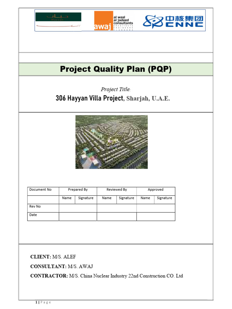 Quality Plan for Construction Teams | PDF | Specification (Technical ...