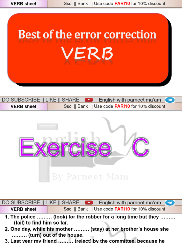 Verb Sheet 2 SP 1662820250569 | PDF | Language Arts & Discipline