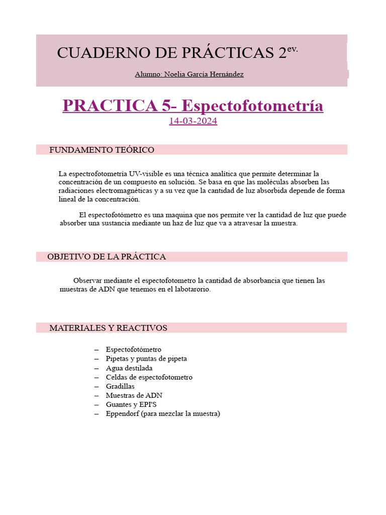 Libreta de Prácticas | PDF | Ciencias fisicas | Radiación electromagnética