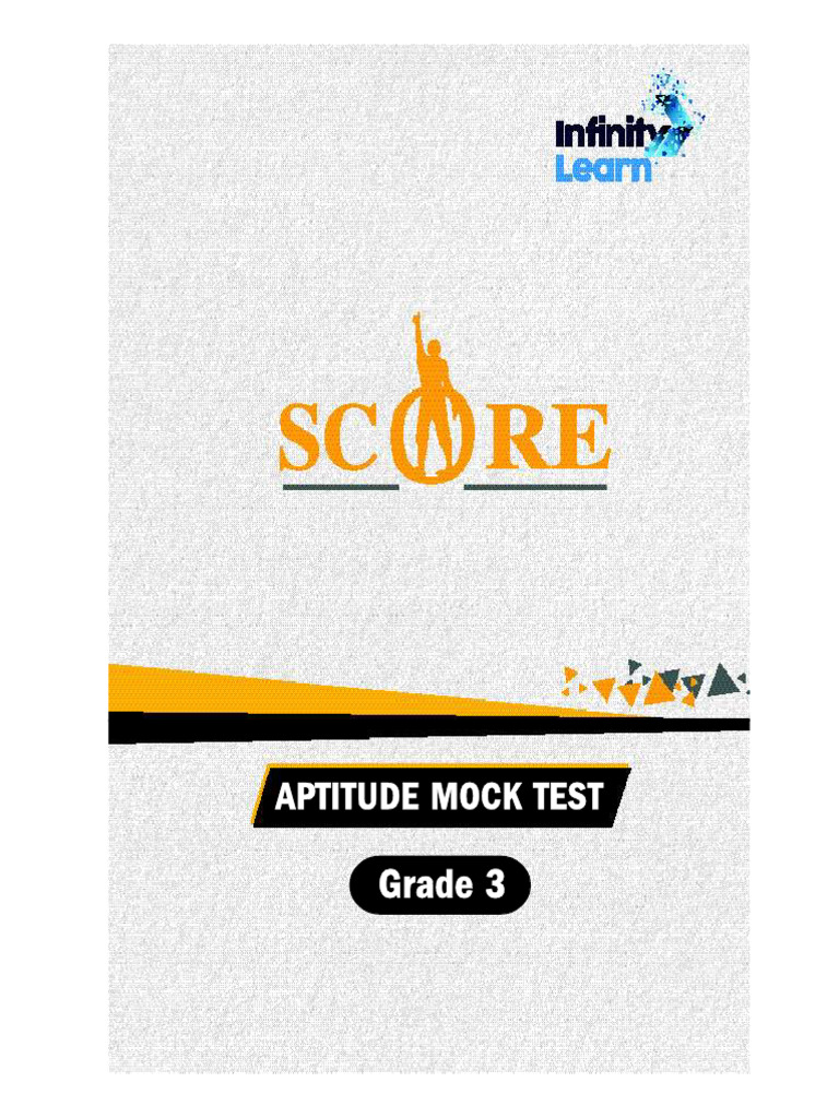 Grade 3 Aptitude Mock Test | PDF | Lion | Adverb