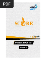 Admission Test Paper Grade 1 | PDF