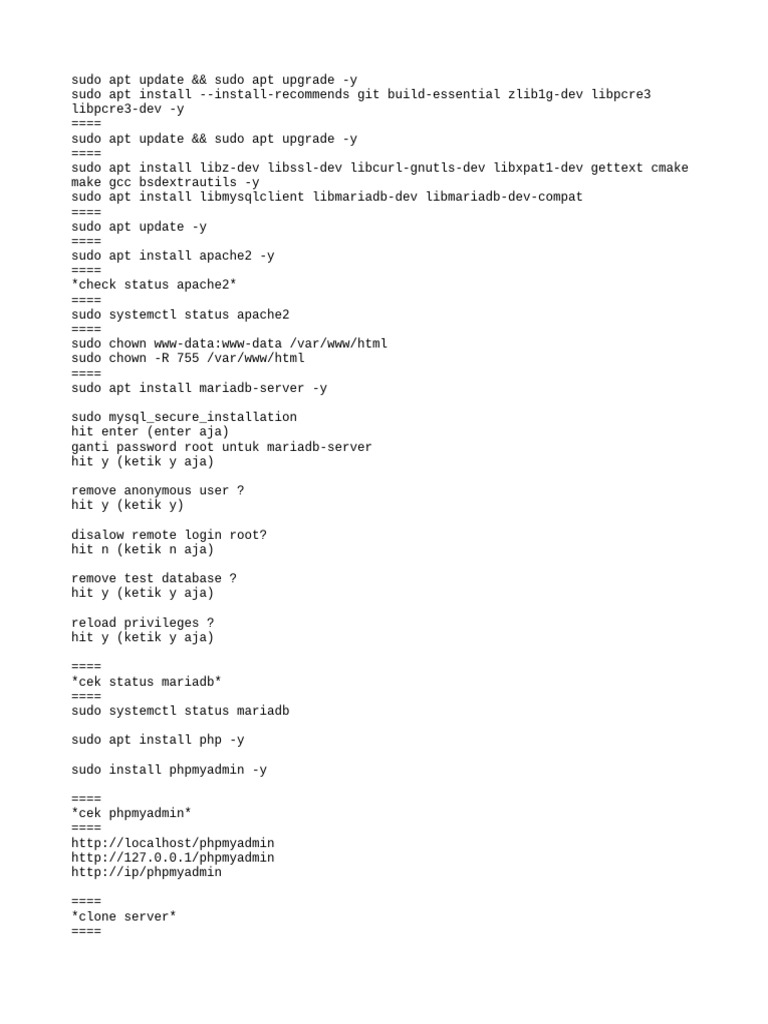 Install Rathena Ubuntu Linux | PDF
