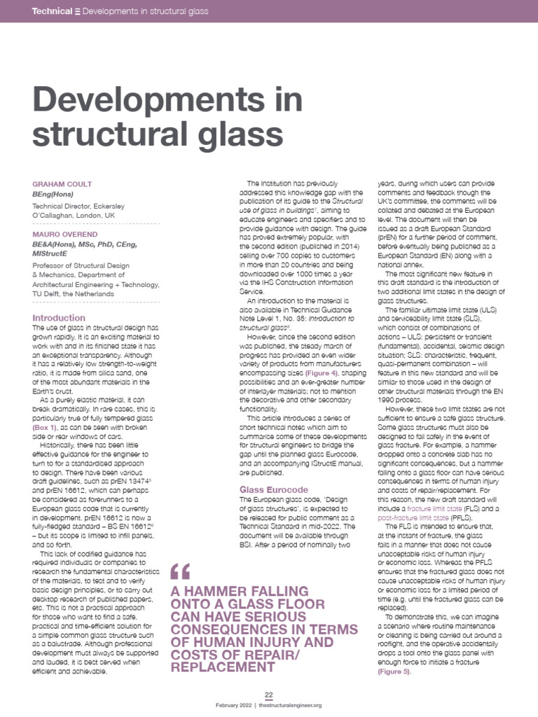 Developments-in-structural-glass-v2 | PDF | Strength Of Materials | Fracture