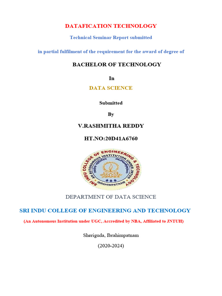 Datafication Technology | PDF | Data | Information