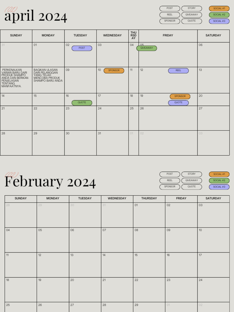 Content Calendar - 20240517 - 222426 - 0000 | PDF