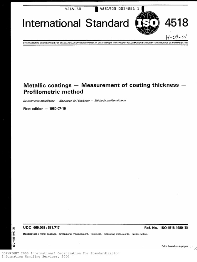 Iso 4518 | PDF