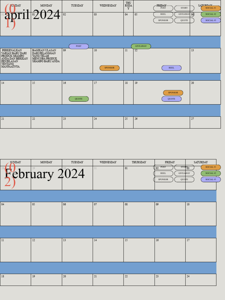 Content Calendar - 20240517 - 223200 - 0000 | PDF