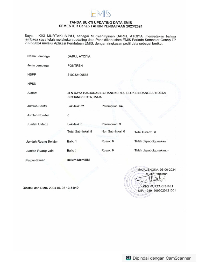 BAP 2023 2024 Genap 510032100565 | PDF