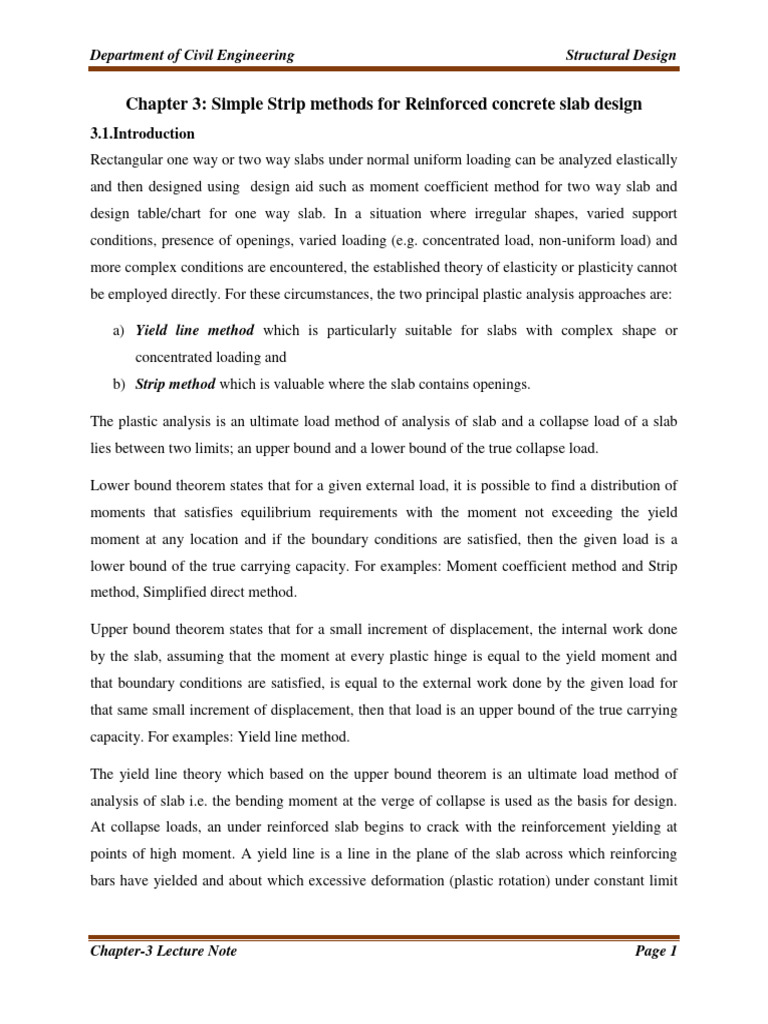 Chapter-3 Lecture Note | PDF | Bending | Beam (Structure)