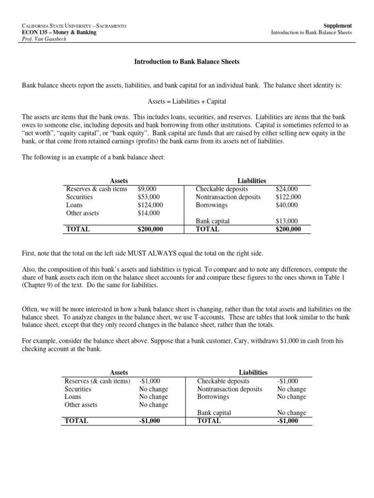 Bank Bal | PDF | Balance Sheet | Banks