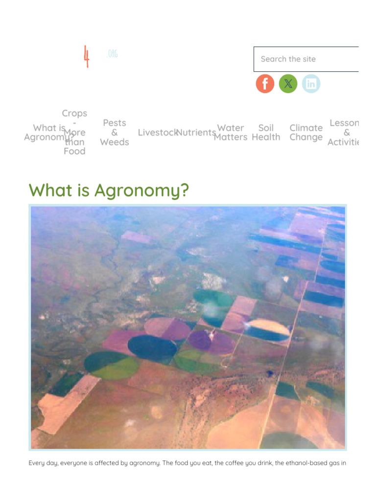 What is Agronomy_ _ Agronomy | Download Free PDF | Agronomy | Agriculture
