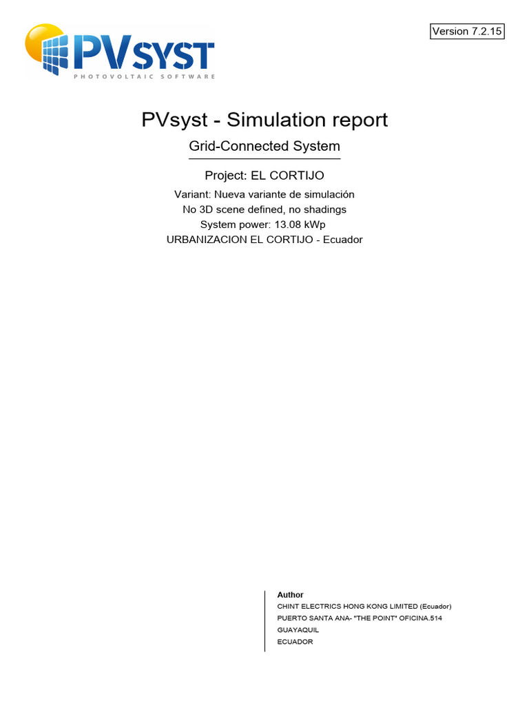 Silva Project - VC0-Report | PDF | Photovoltaics | Solar Panel