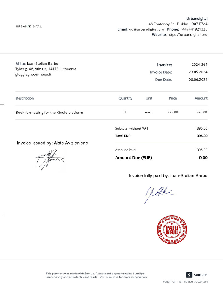 Invoice 2024-264 | PDF