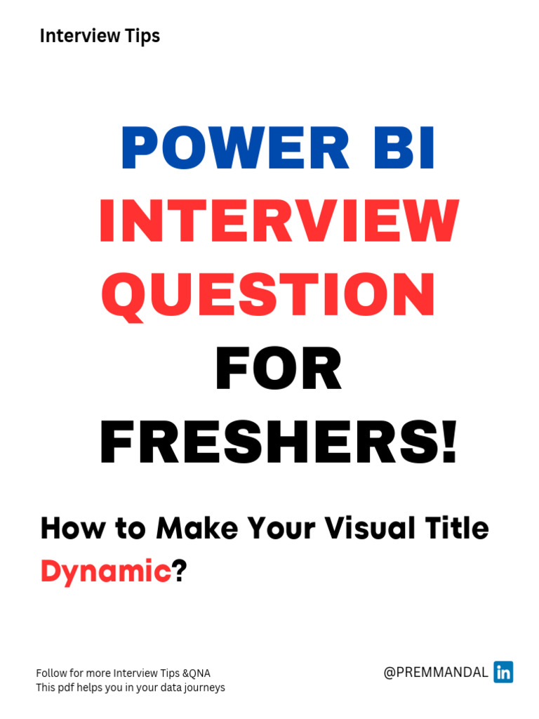 Power Bi Interview Questions for Freshers | PDF Power Bi Interview Questions for Freshers | PDF