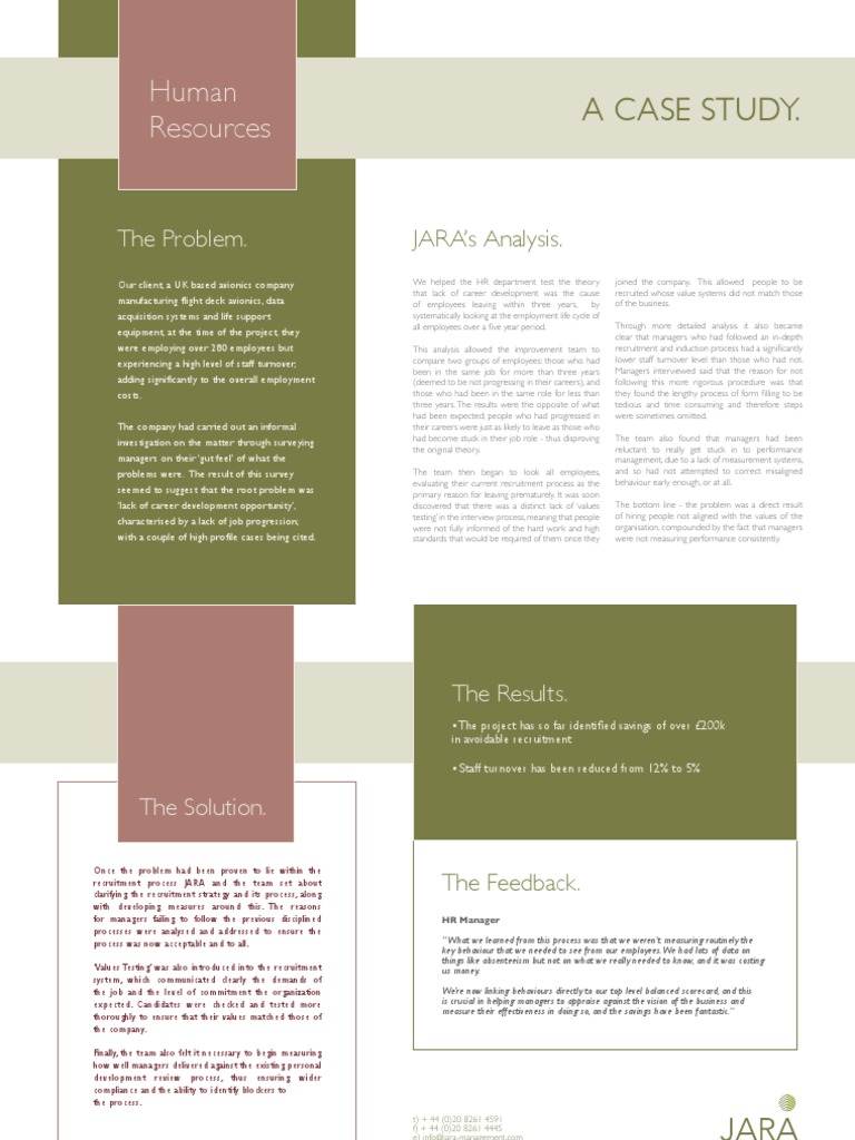 HR Case Study | PDF | Career & Growth | Finance & Money Management