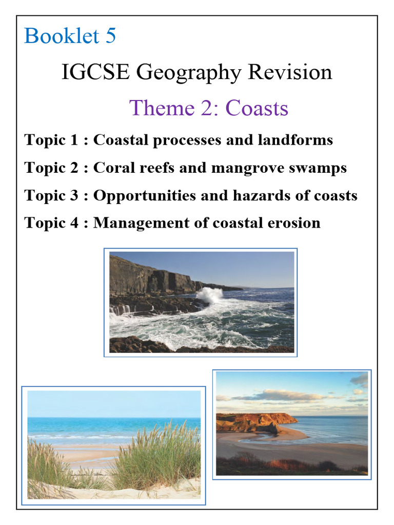5 Revision Booklet For Coasts 2021 | PDF | Coral Reef | Beach