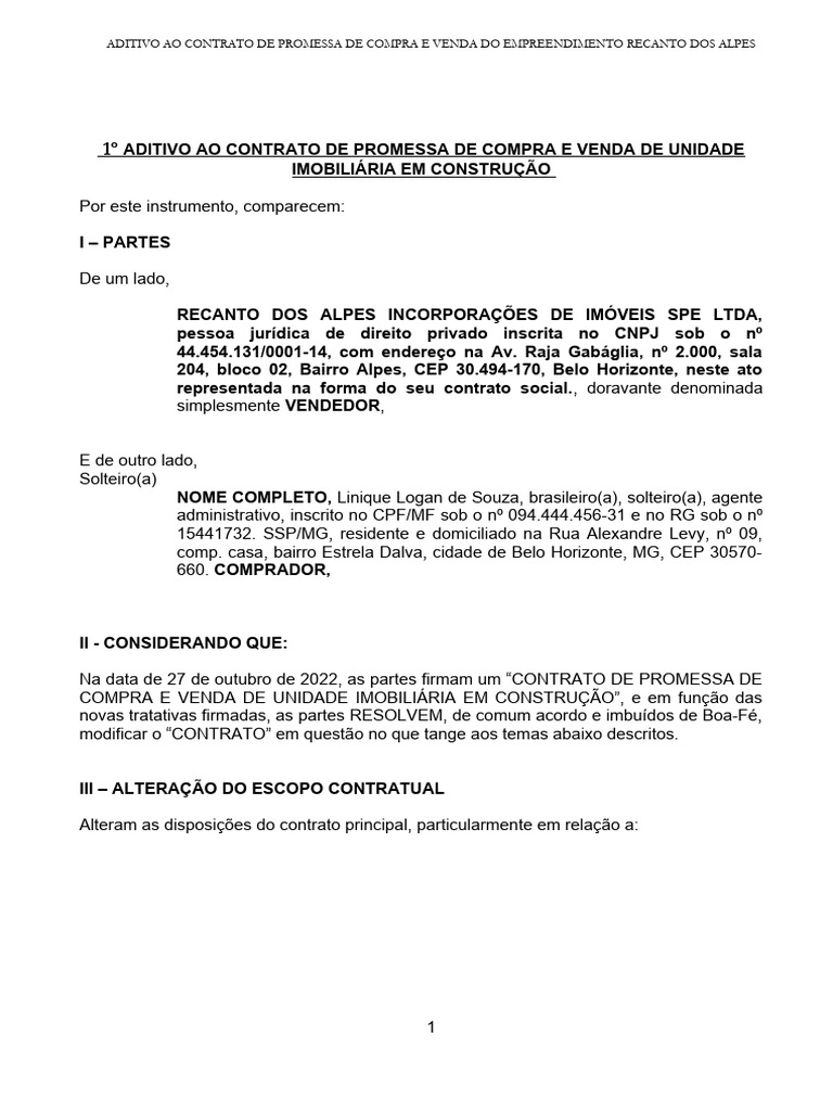 2 - Ok - Modelo de Aditivo Geral - 07.03.2022 - Sem Corretagem e Com ...