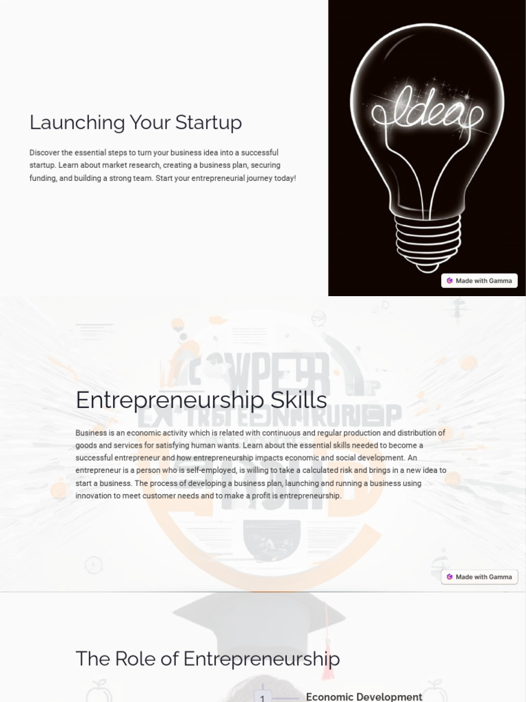 Essential Steps to Launch Your Startup | PDF | Entrepreneurship ...
