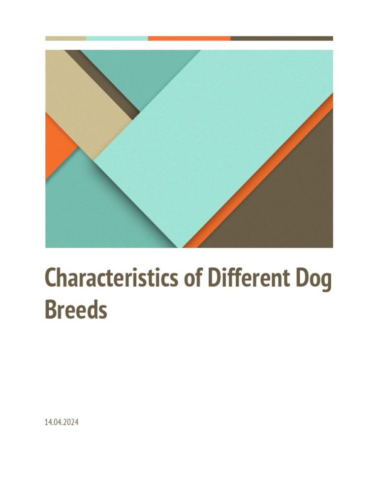 Charecteristics-of-Different-Dog-Breeds | PDF | Dogs | Dachshund