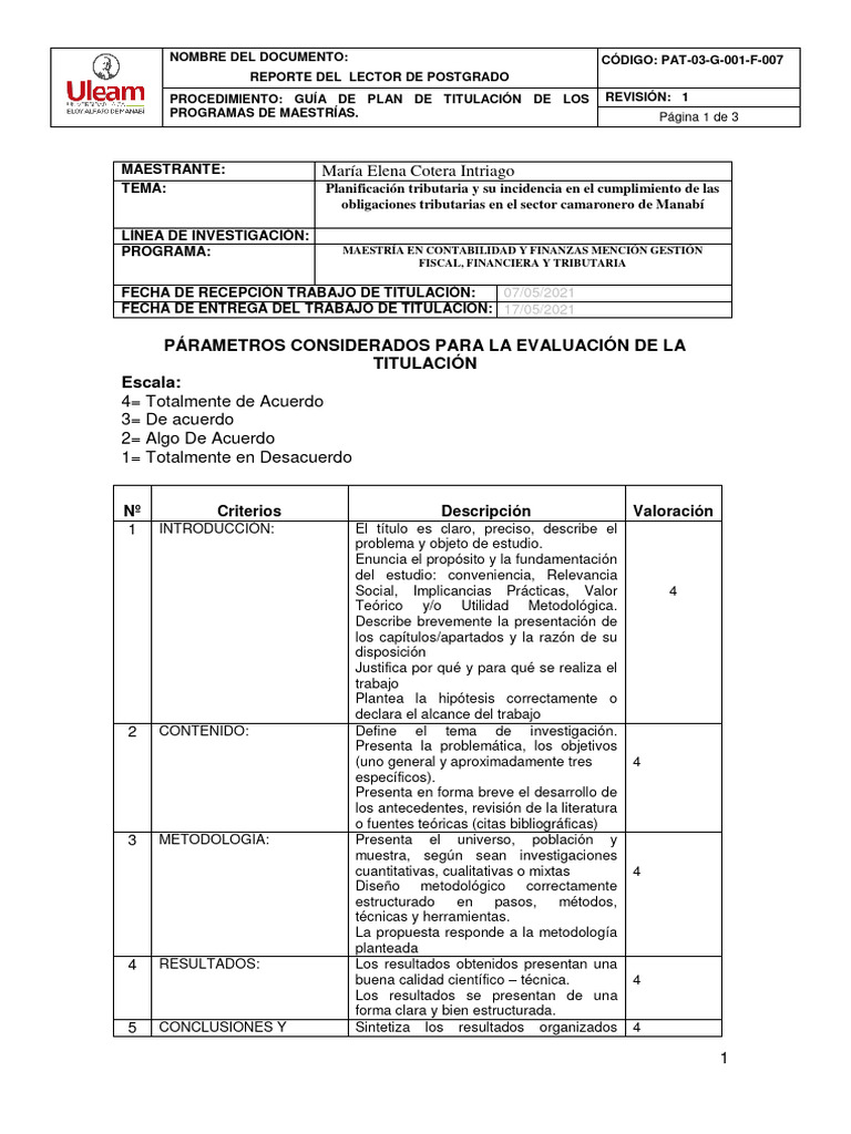 Planificación Tributaria en Manabí | PDF | Bibliografía | Metodología