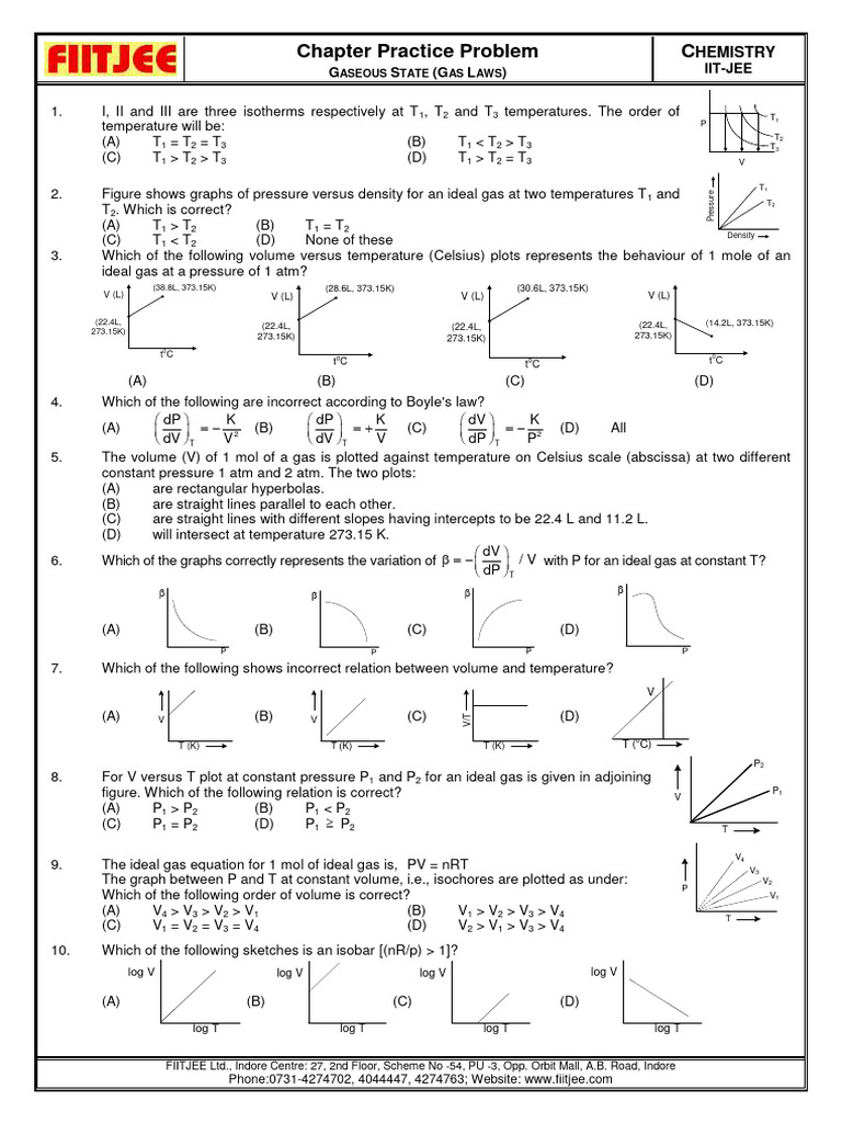CPP-3 - GS - Gas Laws | PDF | Gases | Scientific Phenomena