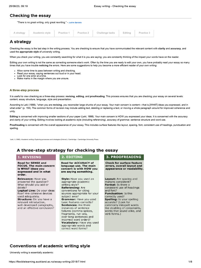 Essay Writing - Checking The Essay | PDF | Robot | Robotics