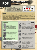 SWADE Combat Cheat Sheet | PDF | Grappling | Armour