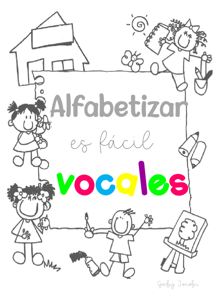 ALFABETIZAR ES FACIL vocales | PDF