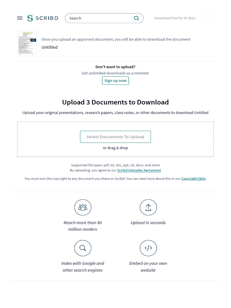 Upload A Document - Scribd | PDF | Scribd | Web 2.0