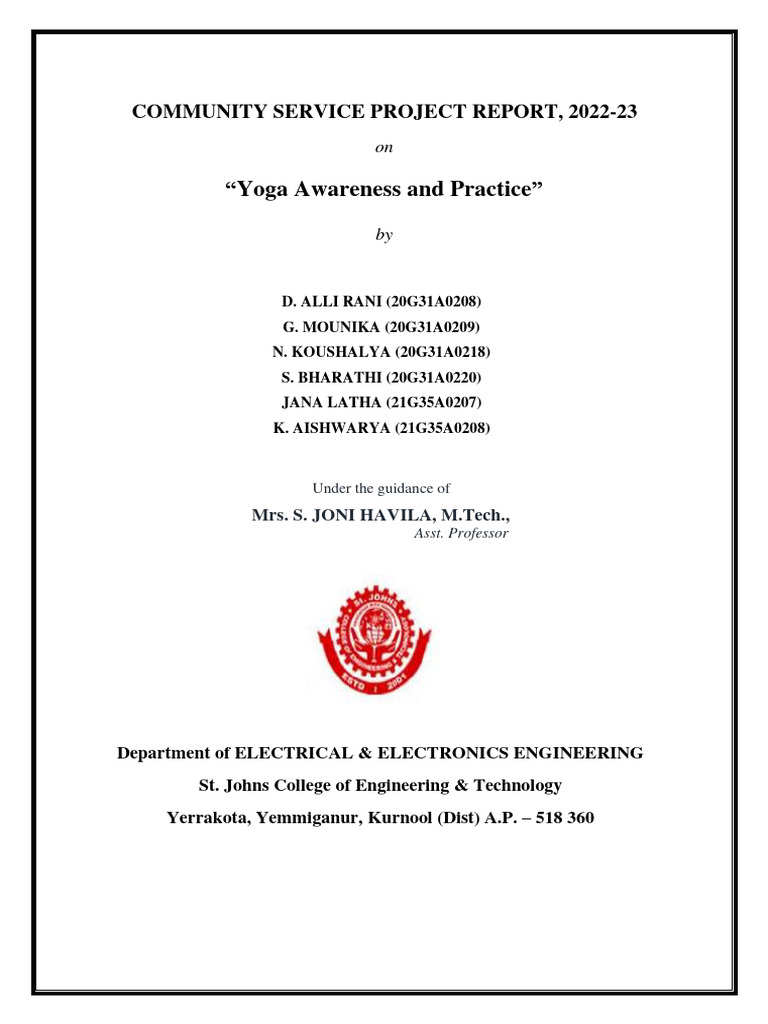 Final Batch 9 Community Service Project Titles | PDF | Engineering