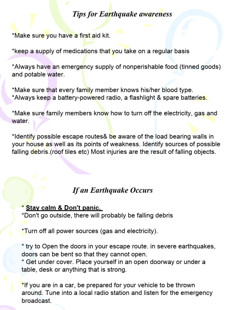 Earthquake Awareness Display | PDF | Earthquakes