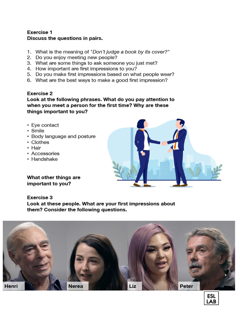 First Impressions - S | PDF