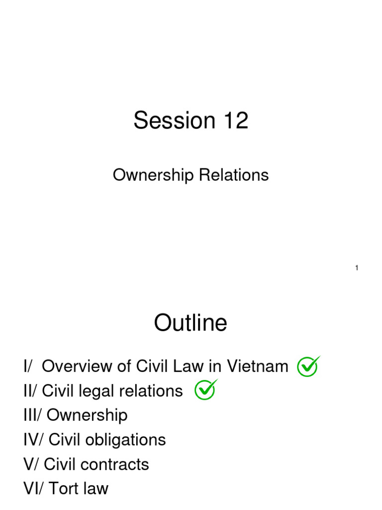 Introduction To Law - Topic 2 - Part 3 - Ownership Rights | PDF ...